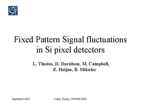 Fixed Pattern Signal Fluctuations In Si Pixel Detectors
