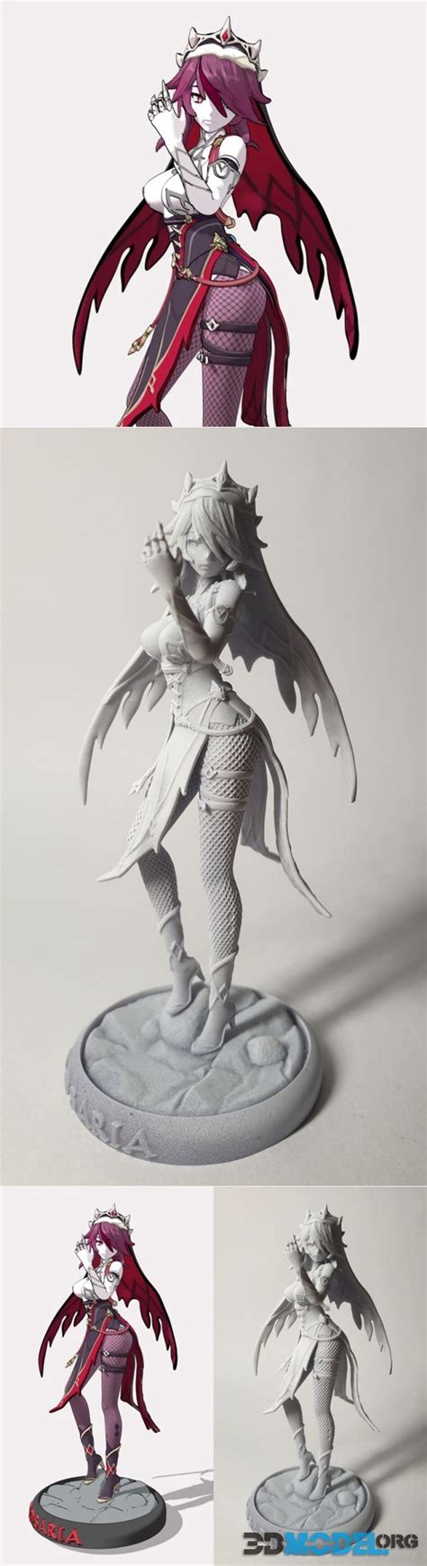 3d Model Genshin Impact Rosaria Printable