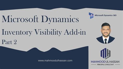 Inventory Visibility Add In For Dynamics 365 Supply Chain Management