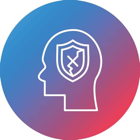 Vulnerability Line Gradient Circle Background Icon 16858975 Vector Art At Vecteezy