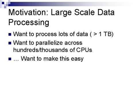 Map Reduce Hadoop Implementation Outline Map Reduce Overview