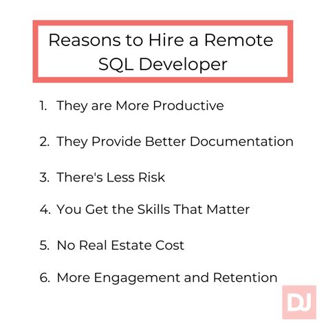 6 Reasons Why Remote Is Your Best Bet When Hiring A Sql Developer