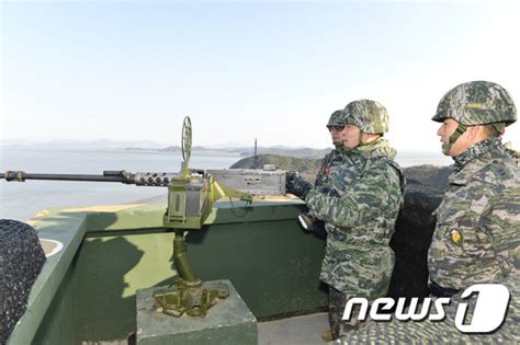 해병대 대비태세 점검하는 이상훈 사령관