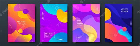 Premium Vector Abstract Trendy Gradient Flowing Geometric Pattern Background Texture For