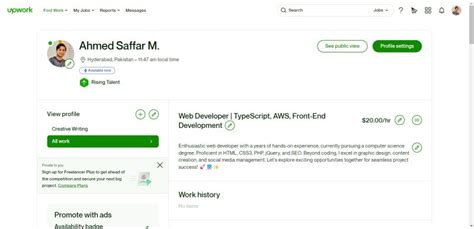 Ahmed Saffar Memon On Linkedin Upwork Risingtalent Freelancerlife Excitedforwhatsnext