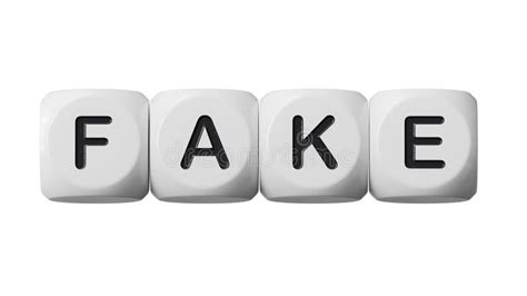 Concept For Fake News Cubes Placed On A Newspaper Form The Word Fake