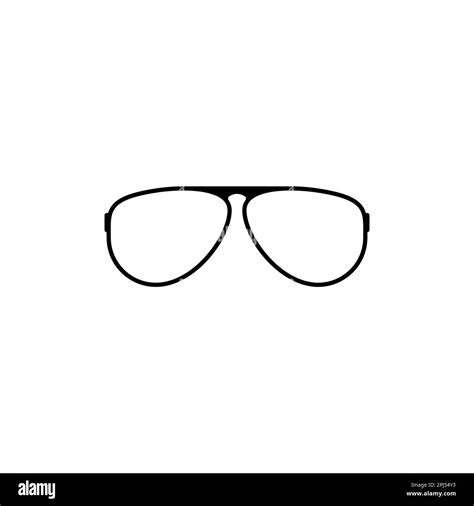 Aviator Glasses With Black Frames Stock Vector Image And Art Alamy