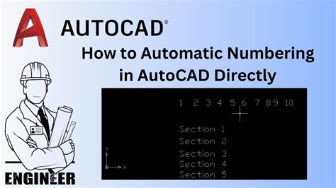 How To Automatic Numbering In Autocad Directly Youtube