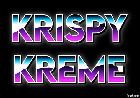 Krispy Kreme Text Effect And Logo Design Brand