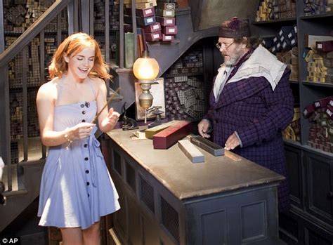 Emma Watson And Robbie Coltrane At Wizarding World Of Harry Potter At