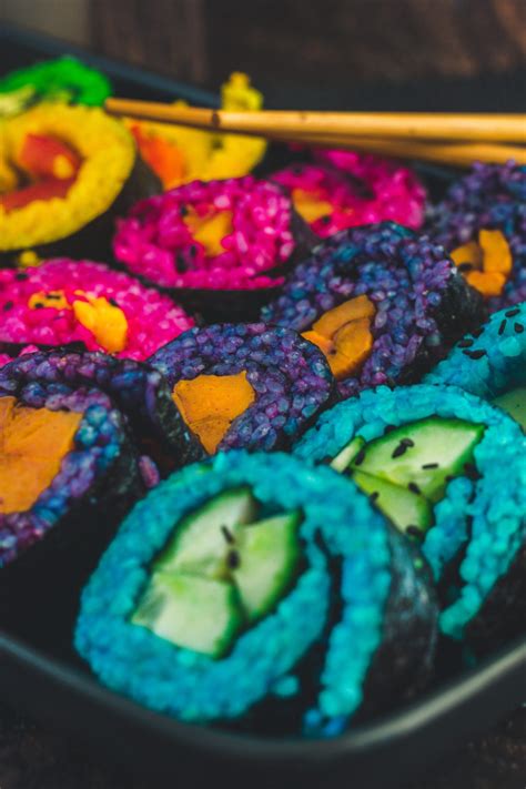 Vegan Rainbow Sushi Written By Vegan