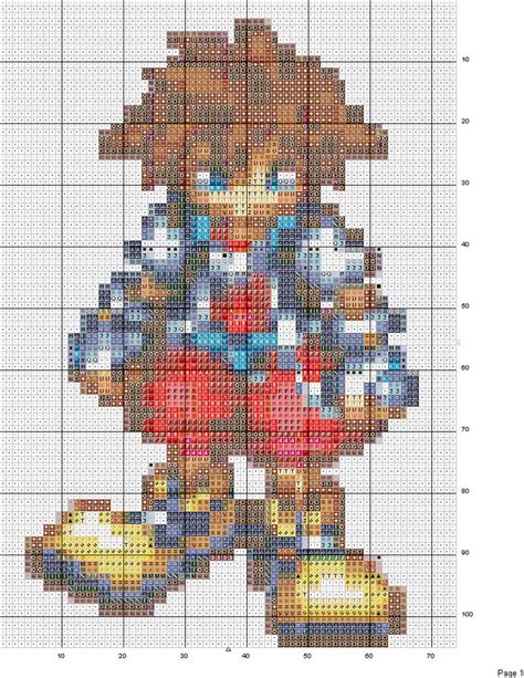 Sora Sprite Xstitch Request By Dracowolf2 On Deviantart