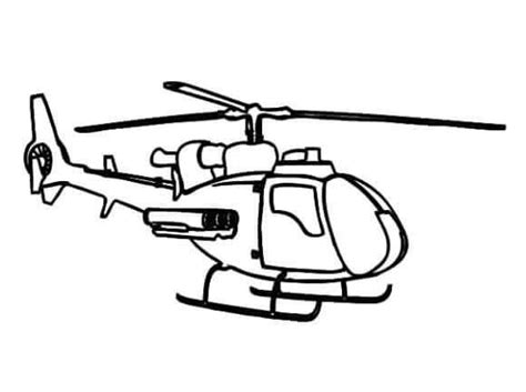 Helicóptero Bonito dos Desenhos Animados para colorir imprimir e