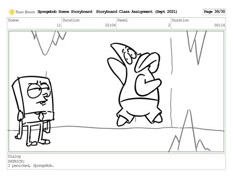 Spongebob Scene Storyboardpdf