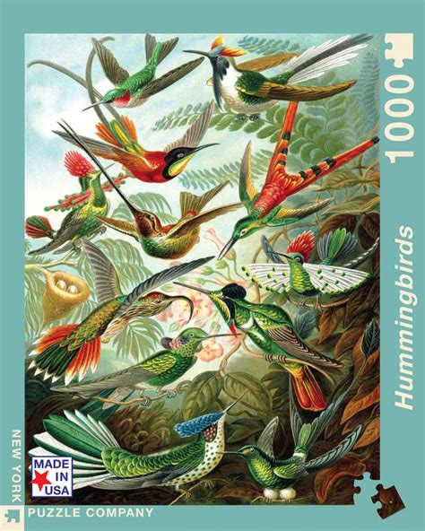 New York Puzzle Company Jigsaw Puzzle Hummingbirds 1000 Pieces