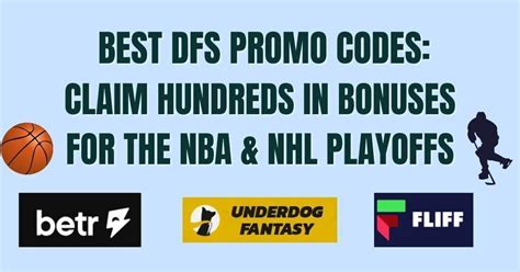 Dfs Promo Codes For Nba And Nhl Playoffs Claim Hundreds