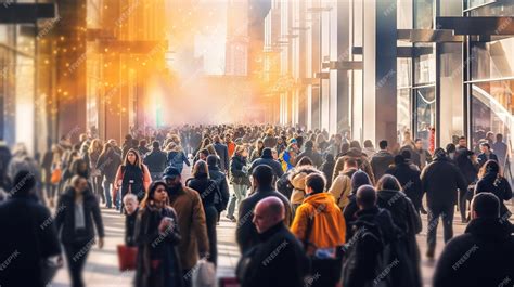 Premium Photo Crowd Distribution Crowded World Population Day Over