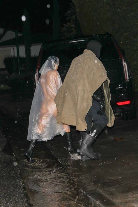 Los Angeles Ca Exclusive Kanye West Dons A Full Face Mask And