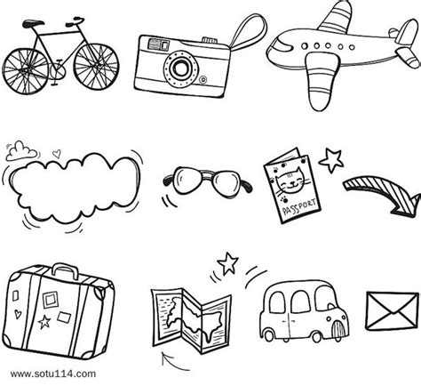 手绘小卡通图标元素