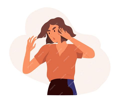 Femme En Colère Et Agacée Avec Une Expression De Visage Irritée Et
