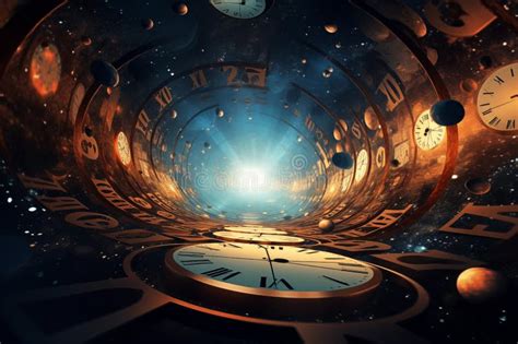 Space Of Time Dimension Concept Time Theory By Generate Ai Stock Illustration Illustration