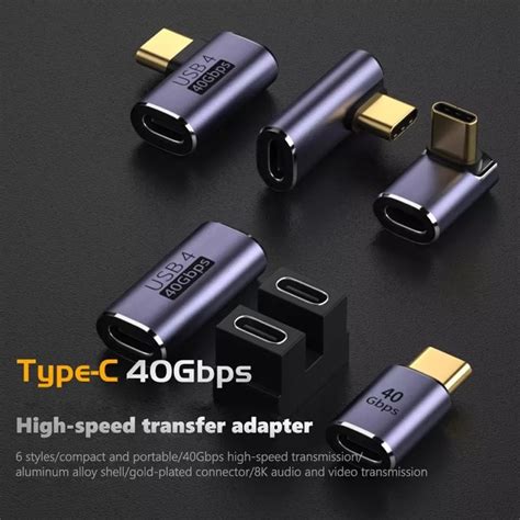 USB Thunderbolt อะแดปเตอร USB C ถง C ประเภท C Gbps W ชารจแมเหลกสายแปลง K Hz USB