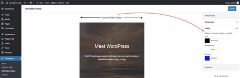 Responsive Global Styles · Issue 20244 · Wordpressgutenberg · Github