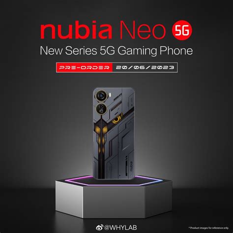Nubia Neo 5G Gaming Phone Unveiled 120Hz LCD UNISOC T820 And 50MP