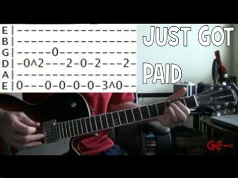 Zz Top Just Got Paid Guitar Lesson Chords Tab Tutorial Youtube