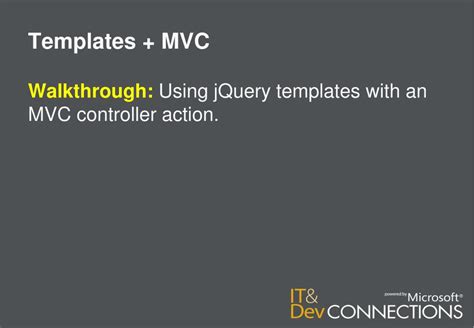 Ppt Using Jquery Templates With Aspnet Powerpoint Presentation Free