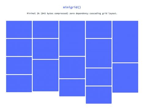 Minigrid Minimal Cascading Grid Layout Freebiesbug