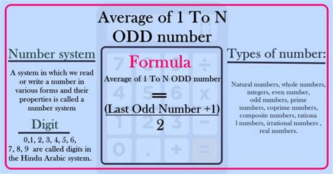 average of 1 to n odd number calculator calculatorport