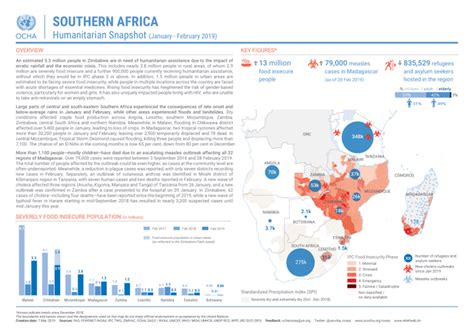 Southern Africa Humanitarian Snapshot January February 2019 Ocha