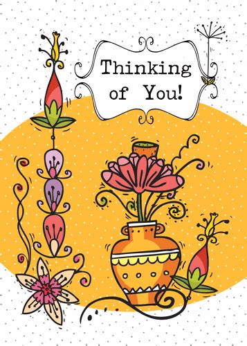 Thinking Of You Whimsical Flowers Free Thinking Of You Ecards 123 Greetings