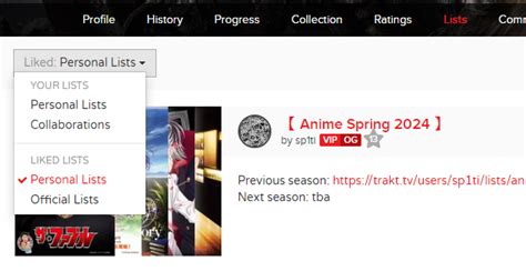 How To Find Liked Lists Questions And Help Trakt Forums