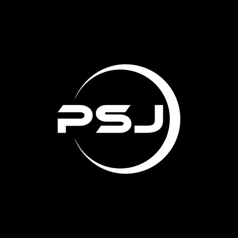 Psj Letter Logo Design In Illustration Vector Logo Calligraphy Designs For Logo Poster
