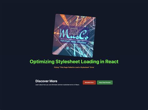 Blog Post On Stylesheet Loading Issues In React Mustafa Coskuncelebi Posted On The Topic