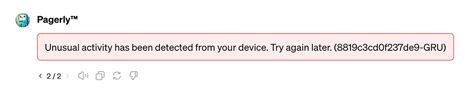 Error Unusual Activity Gpt4 Web Bugs Openai Developer Forum