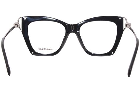Alexander Mcqueen Am0376o 001 Eyeglasses Womens Black Full Rim 51 17