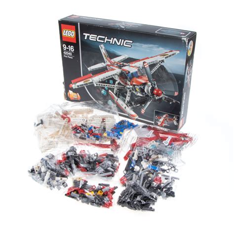 1x Lego Technic Teile Set Feuer Lösch Flugzeug 42040 Unvollständig