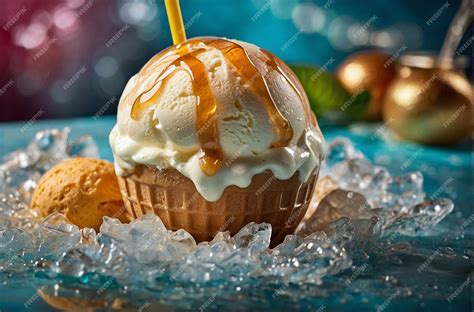 Premium Photo Ice Cream Floats With Fizzy Ginger Ale Refreshing Twist