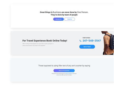 10 cta widget design for web ui kit by 3djagan ~ epicpxls