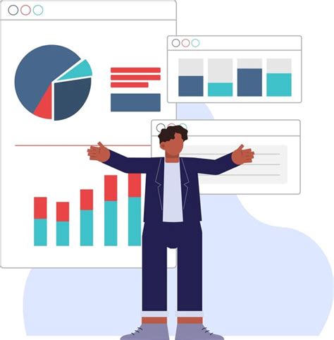 Premium Vector Business Growth Chart And Graph Minimalist Concept