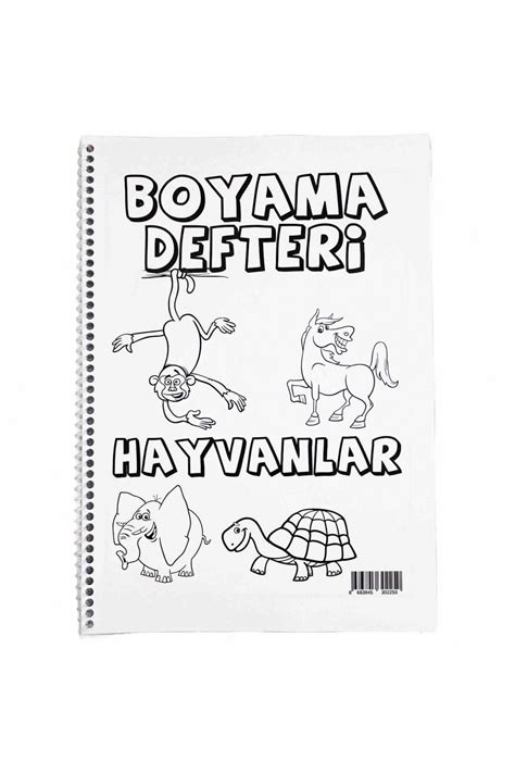 E D ART Hayvanlar Temalı Eğlenceli Boyama Kitabı Resim Defteri Fiyatı