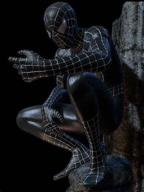 Schwarzer Spiderman Hintergrundbild