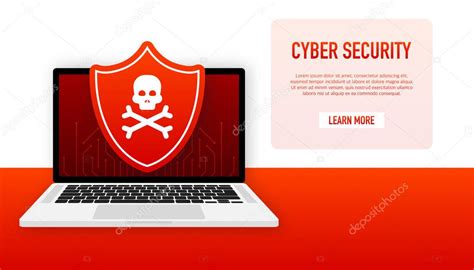 Logotipo Del Vector De Seguridad Cibernética Con Escudo Y Marca De