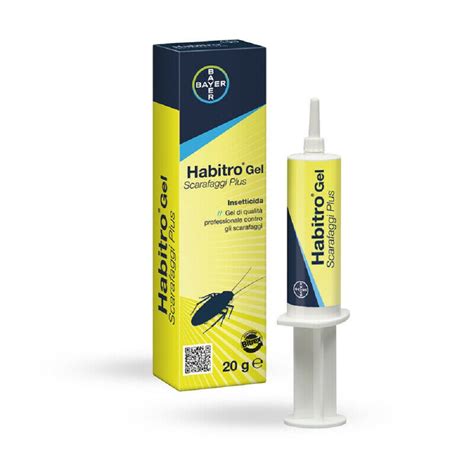 Bayer HABITRO GEL Siringa Scarafaggi 20 Gr Insetticida Per Blatte NUOVO