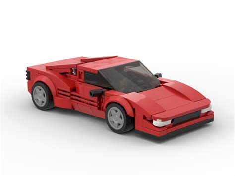 Lego Moc Ferrari Testarossa By Theboostedbrick Rebrickable Build