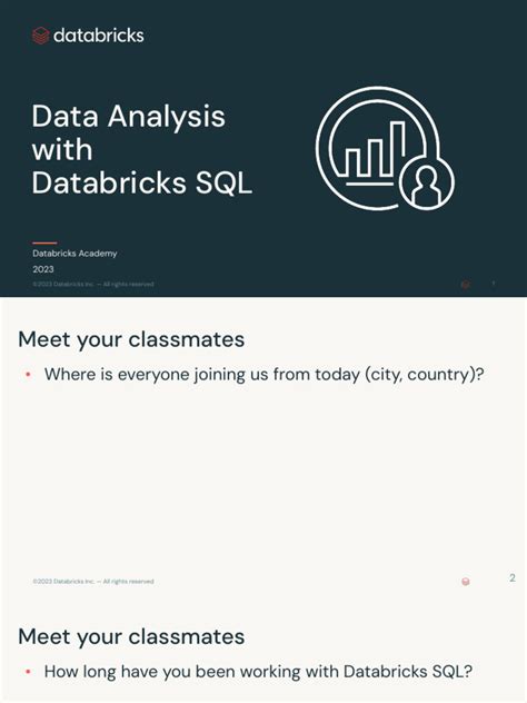 Data Analysis With Databricks Version 2 Pdf Sql Databases