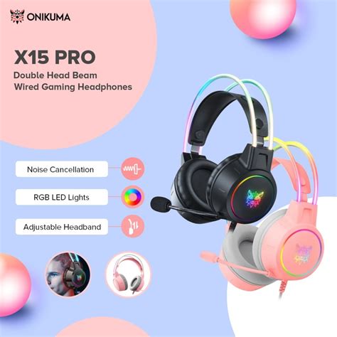 Onikuma X15 Pro Wired Gaming Headset With Mic Noise Cancelling Gaming